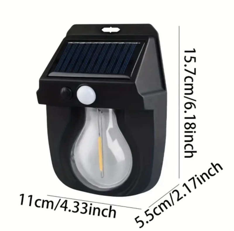 Wall & Patio Lights - Solar Induction Wall Lamp Tungsten Wire Wall Lamp Three Function Villa ...